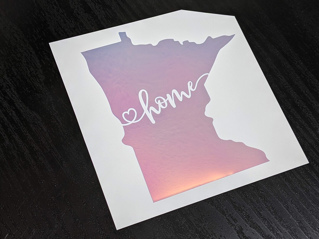 Home State Minnesota Permanent Vinyl Decal Sticker in Gorgeous ...