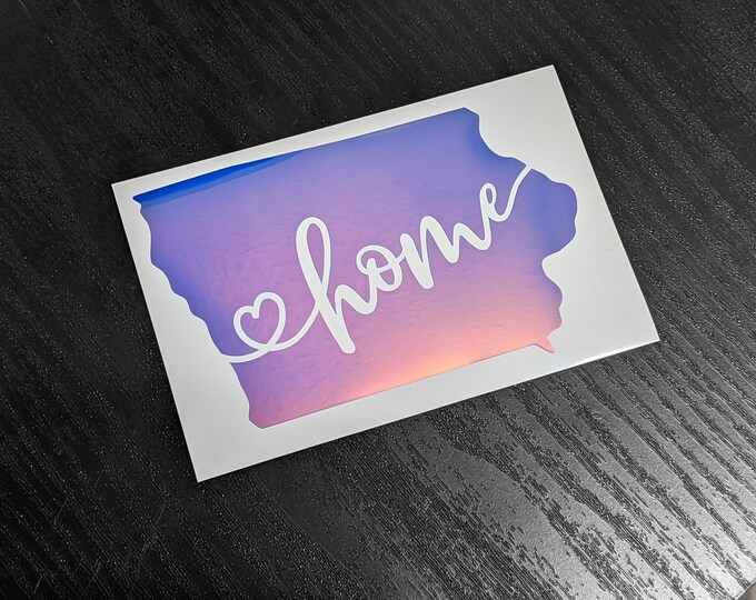 I Love Iowa Custom Vinyl Decal Sticker Choose Your Color and Size DIY ...