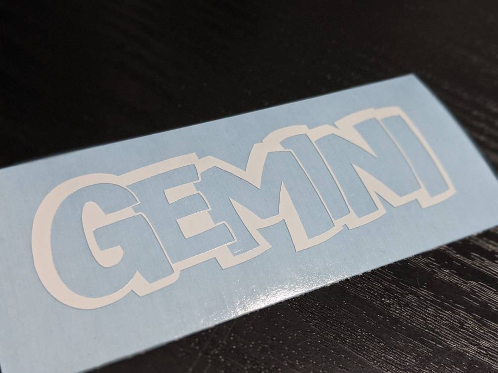 Gemini Zodiac Block Letters Permanent Vinyl Decal in Alluring - Etsy