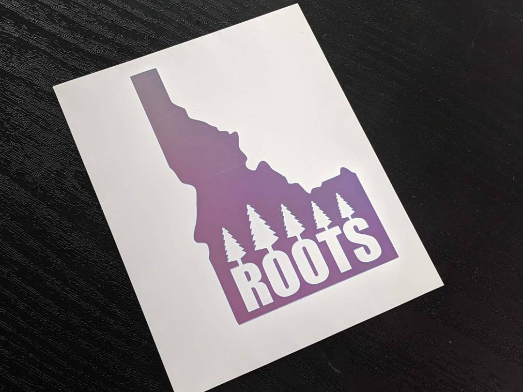 Idaho Roots Permanent Vinyl Decal Sticker in Gorgeous Holographic or ...