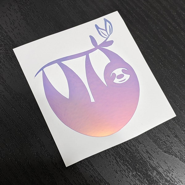 Sloth Car Decal Svg - Etsy