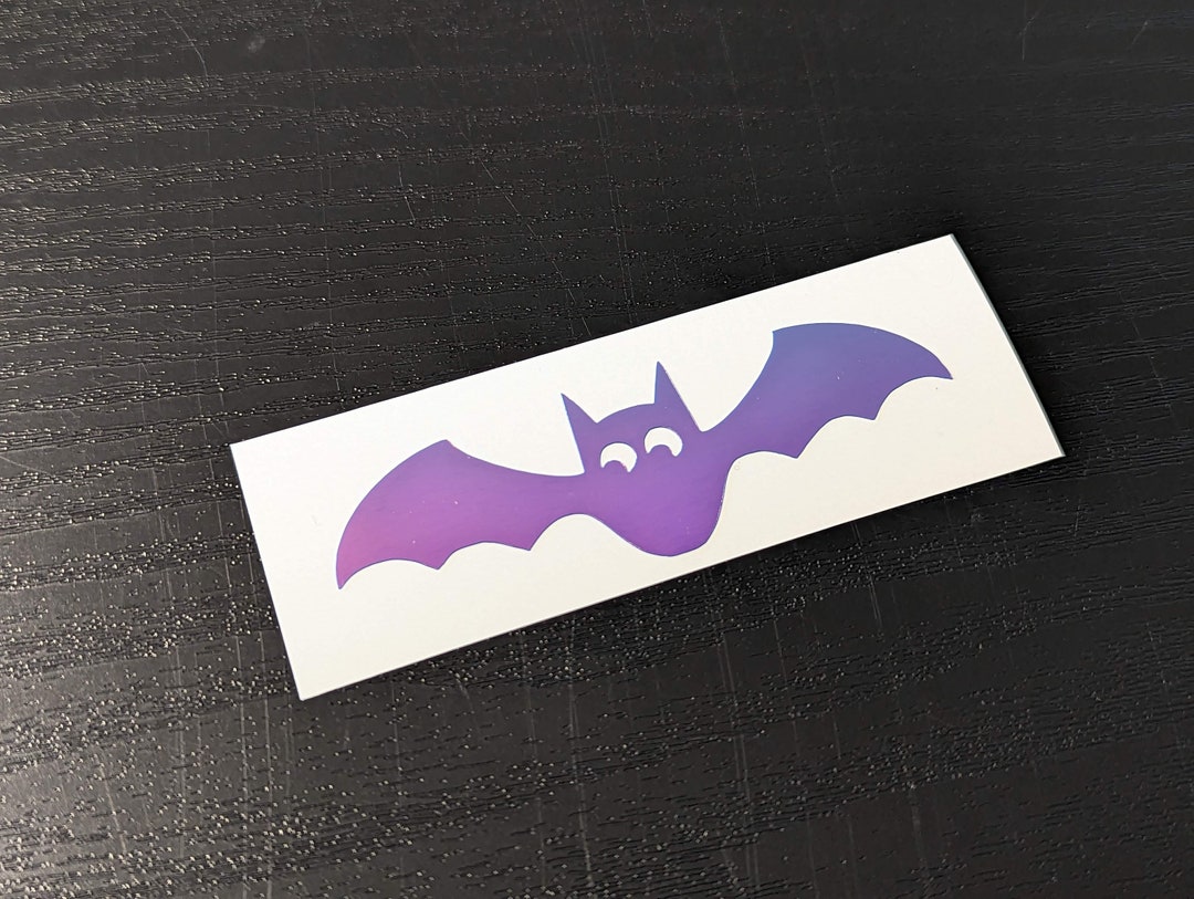 Cute Bat Halloween Permanent Vinyl Decal Sticker in Gorgeous ...