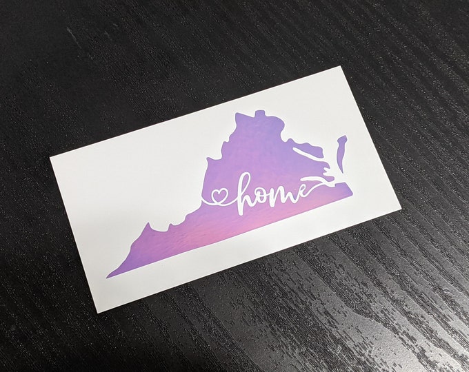 Virginia State Decal / Virginia Native Home State Sticker / Virginia ...