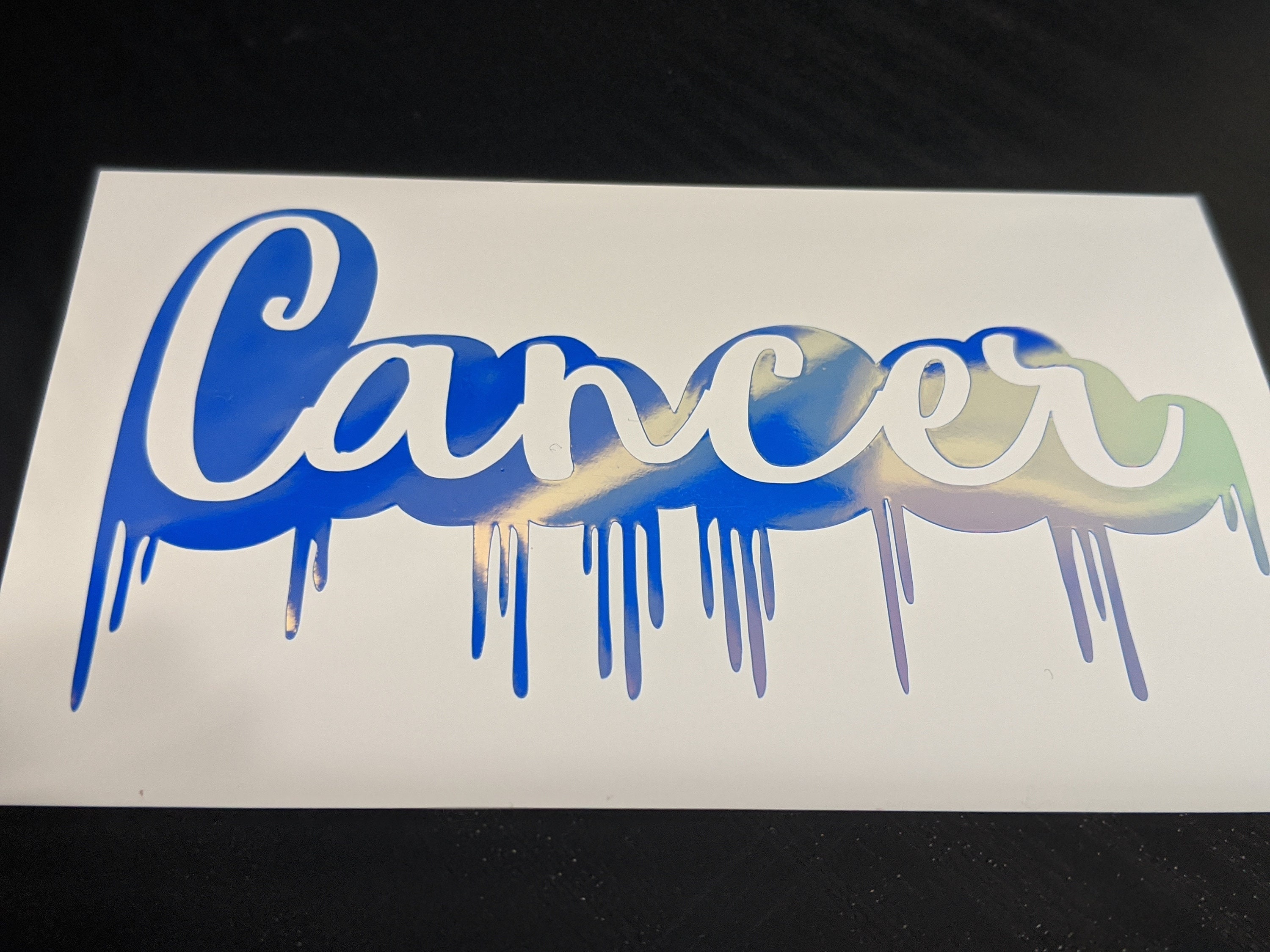 Cancer Zodiac Sign Graffiti Permanent Vinyl Decal in Alluring - Etsy UK