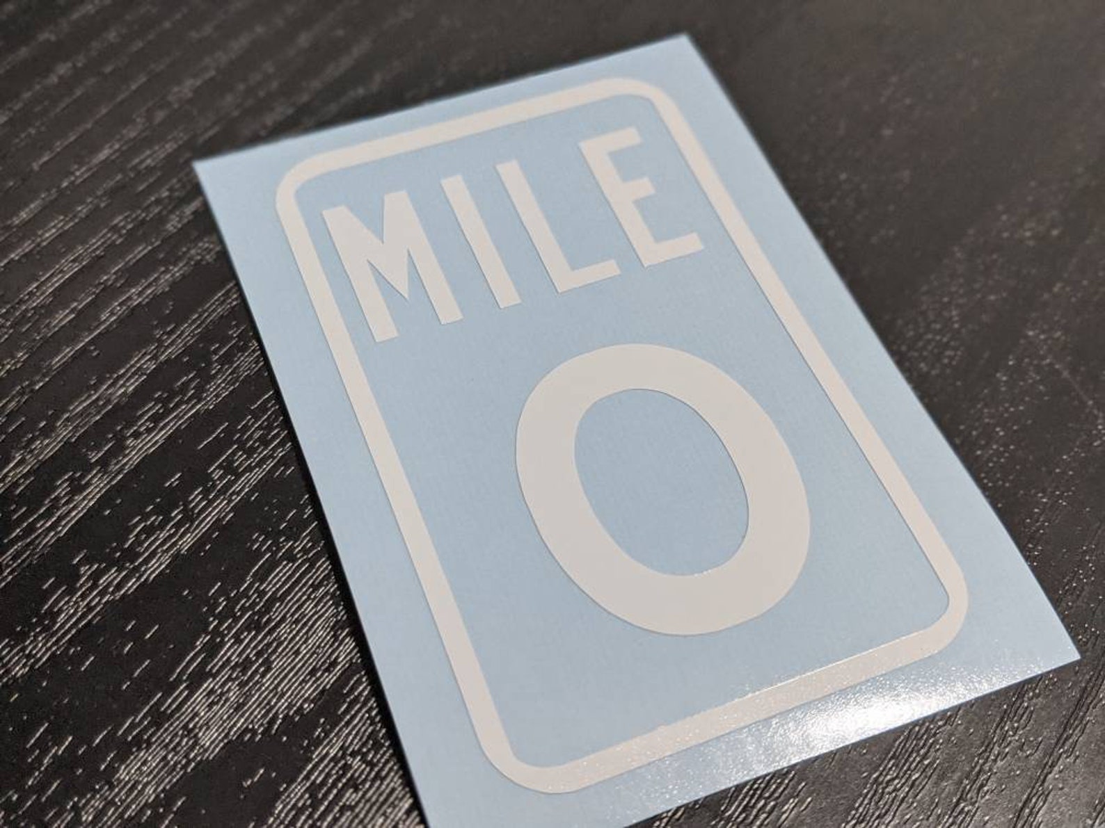 Mile Marker 0 Permanent Vinyl Decal Sticker in Gorgeous - Etsy