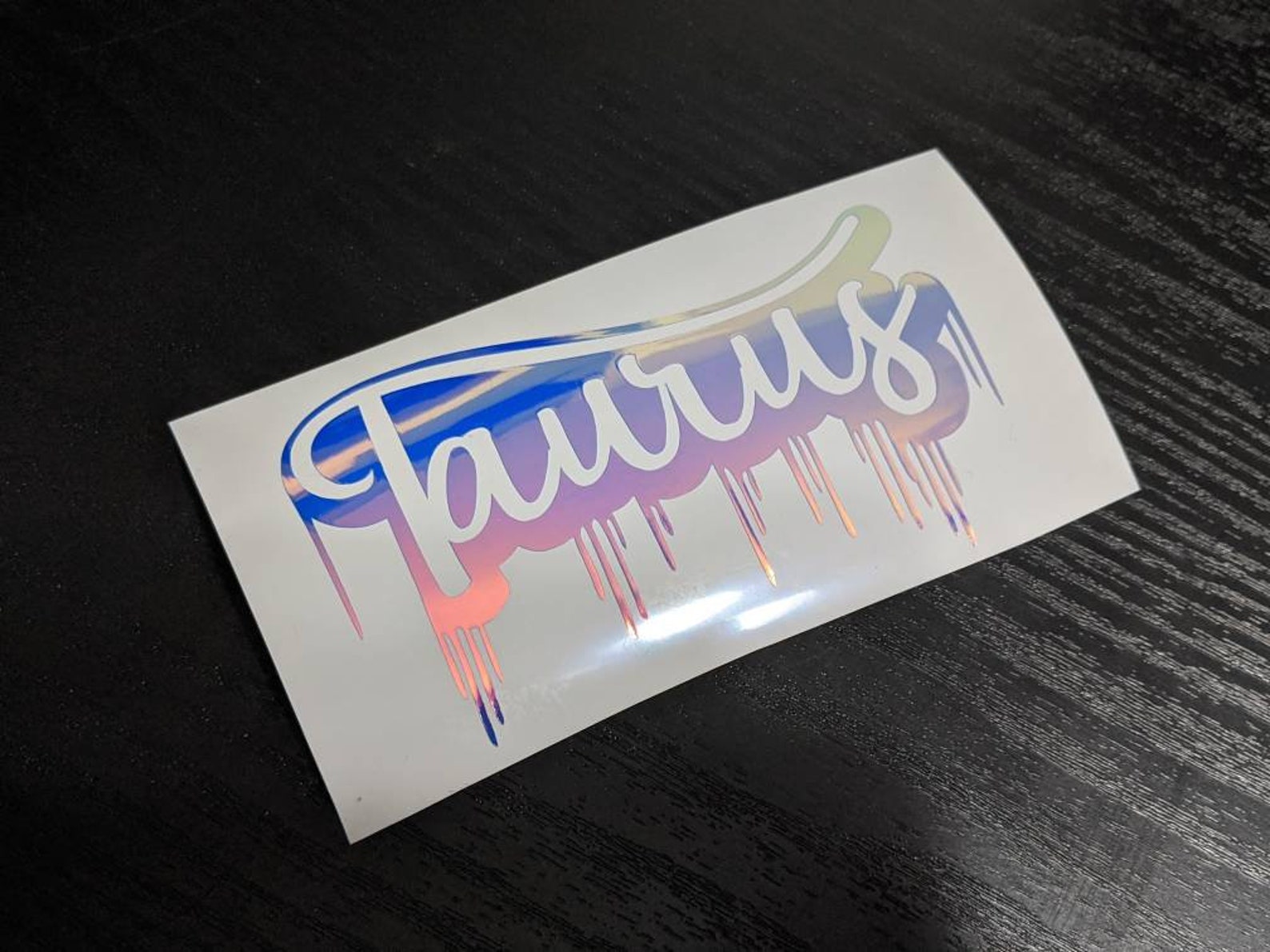 Taurus Zodiac Sign Graffiti Permanent Vinyl Decal in Alluring - Etsy