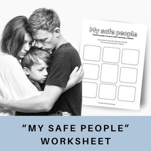 My Safe People Worksheet | Grief, Loss, Mindfulness (printable ...