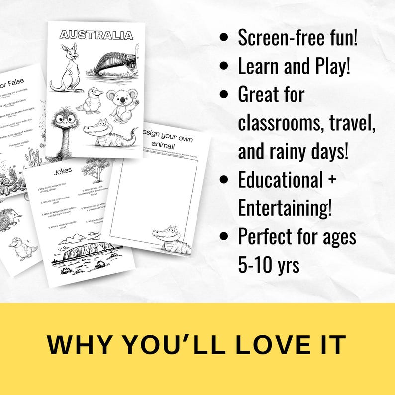 Australia Activity Pack for Kids: Montessori Geography Printable (PDF ...