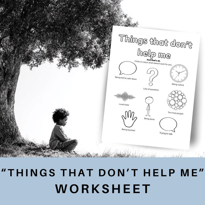 Things That DON'T Help Me Worksheet | Grief, Loss, Mindfulness ...