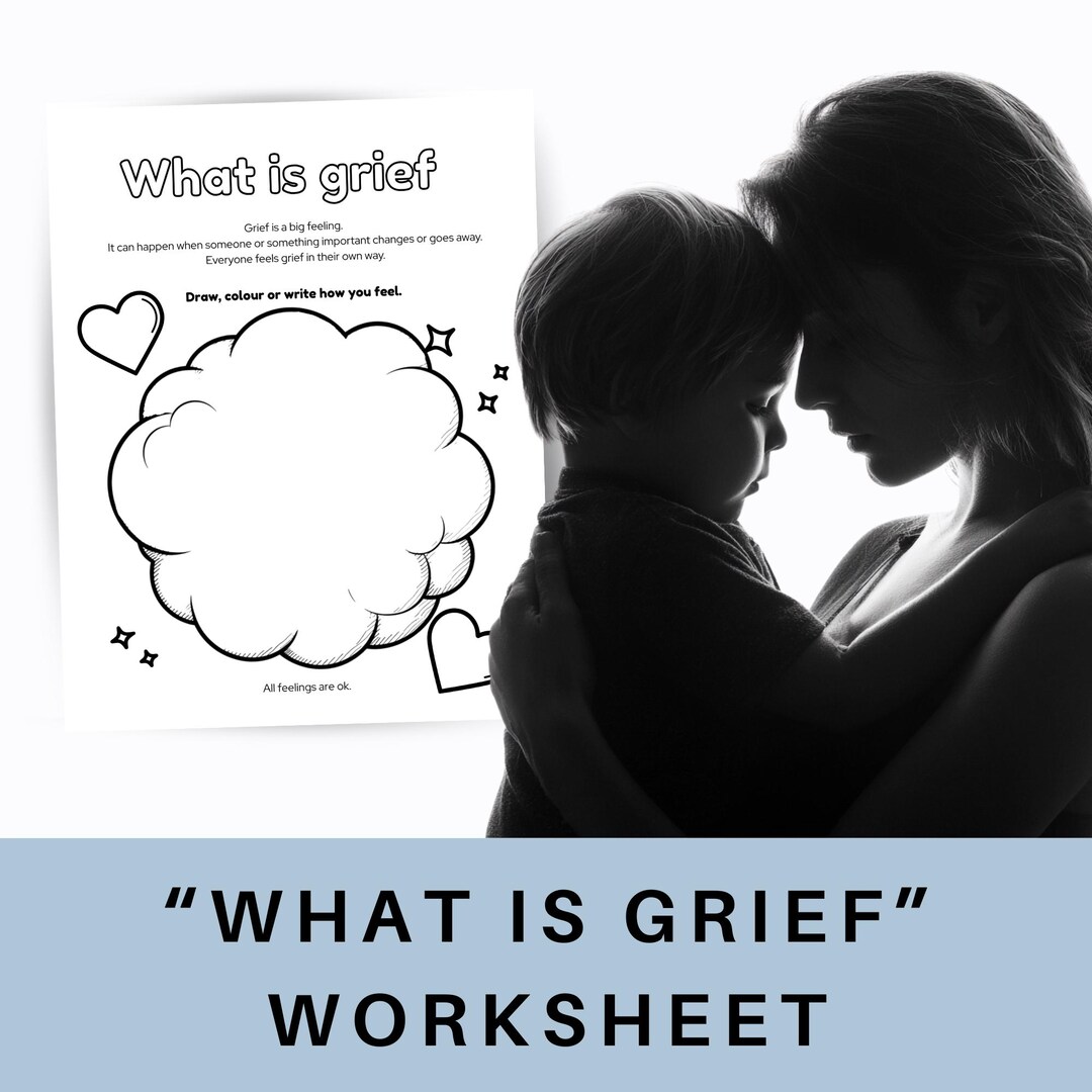 Grief & Loss Worksheet for Kids | Big Feelings Toolkit | Printable ...