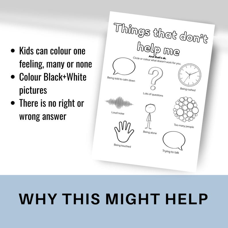Things That DON'T Help Me Worksheet | Grief, Loss, Mindfulness ...