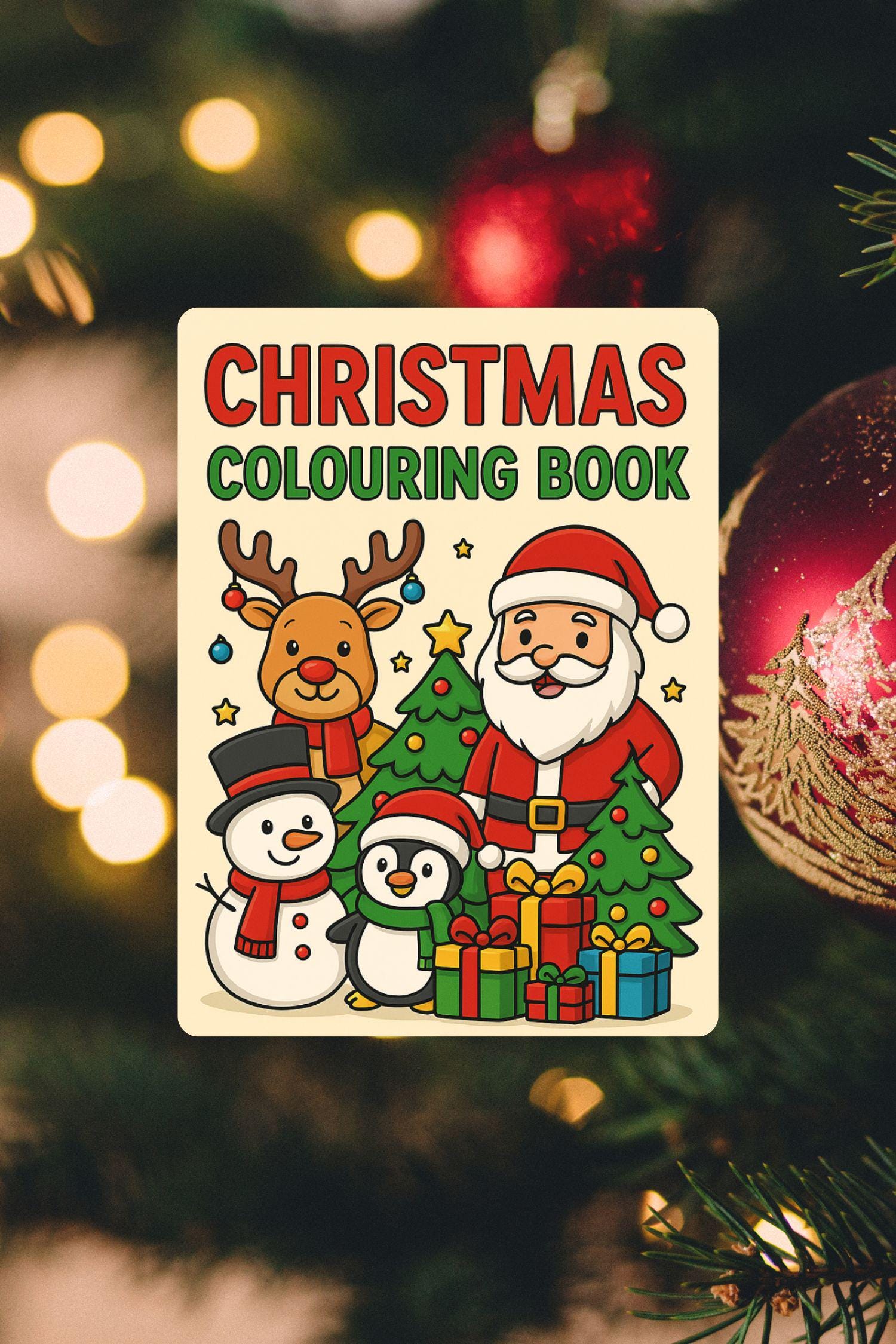 Christmas Colouring Book for Kids – 29 Pages Printable Festive Activity ...