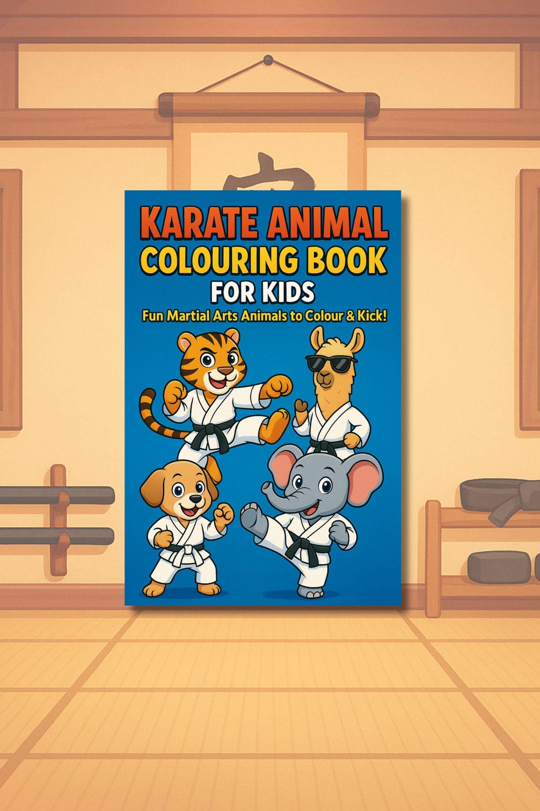 Karate Animal Colouring Book for Kids, Fun Martial Arts Animals to ...