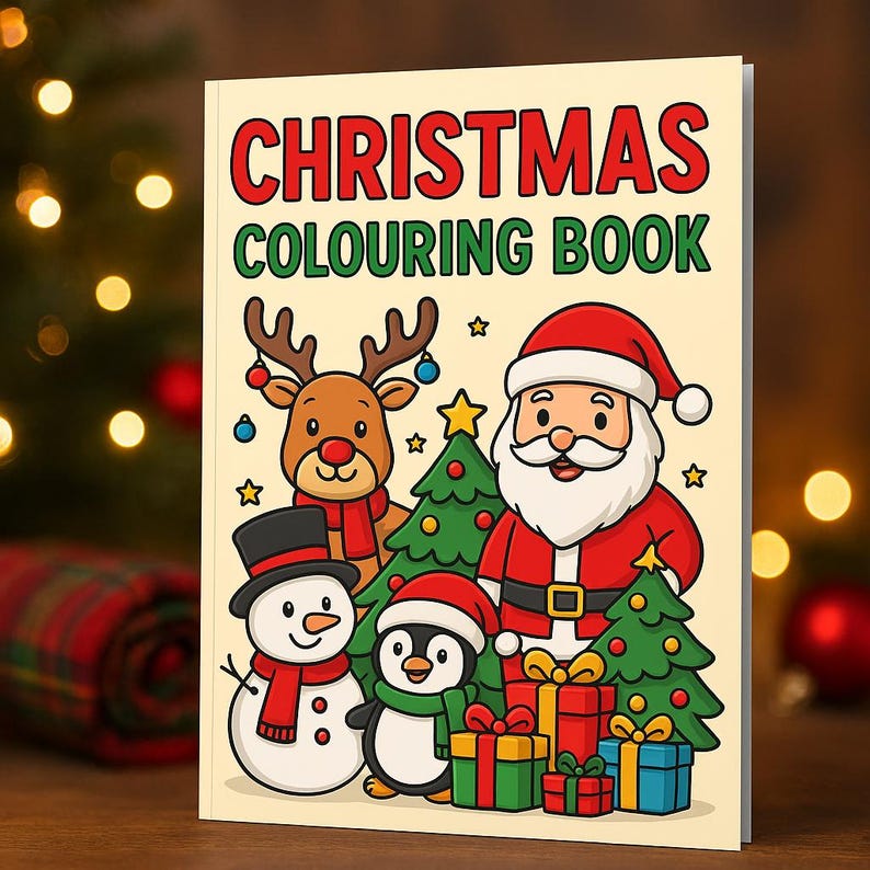 Christmas Colouring Book for Kids – 29 Pages Printable Festive Activity ...