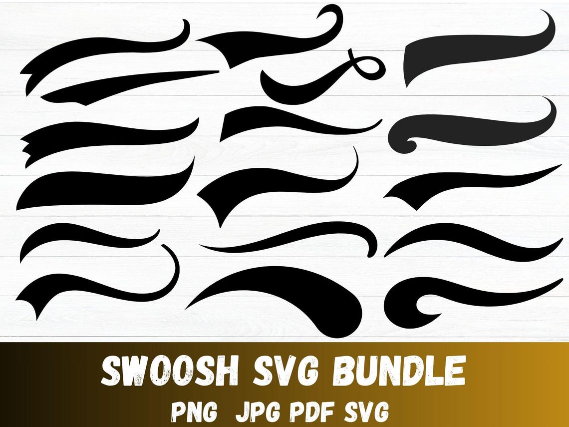 Swoosh SVG, Text Tails Svg, Divider Svg, Swoosh Cricut, Font Tails Svg ...