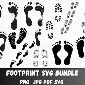 Fußabdruck SVG, Fußabdruck svg, Fußabdruck Clipart, Schuhabdruck zwar ...