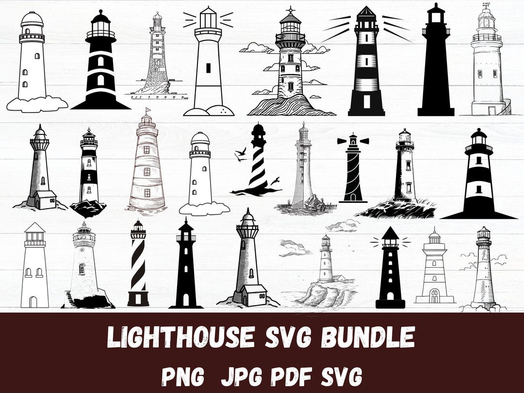 Lighthouse SVG, Ocean Svg, Lighthouse Cricut, Sea Clipart, Lighthouse ...