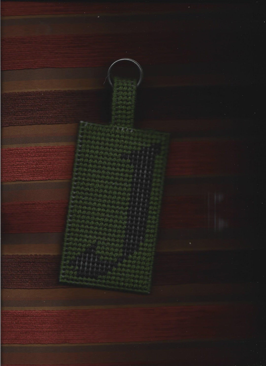 J Initial Key Chain - Etsy