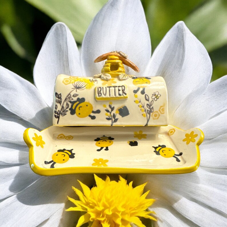 Honey Bee Butter Dish - Etsy