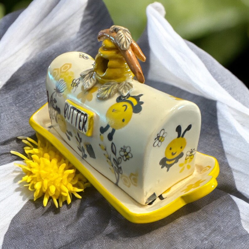Honey Bee Butter Dish - Etsy