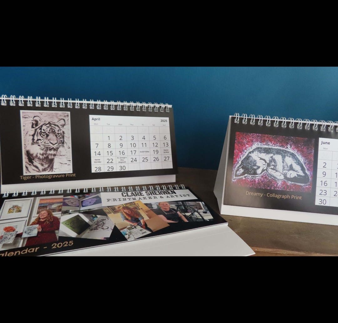Printmaking Art Calendar Artwork 2025 From Original Hand Pulled Prints ...
