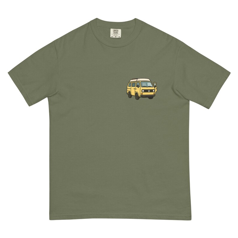 VW T3 Westfalia Van Left Chest T-shirt – Minimalist Vanlife Graphic Tee ...