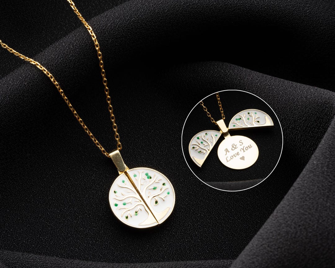 Personalized Family Tree Necklace With Hidden Names, Secret Message ...