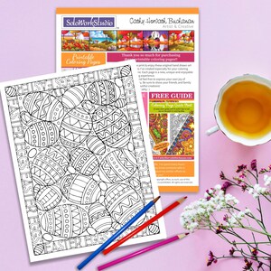 Decorate Easter Eggs on a Coloring Page Holiday Activity - Etsy