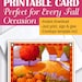 Printable Fall Card Autumn Pumpkin Card Envelope Kit PDF - Etsy