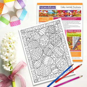 Decorate Easter Eggs on a Coloring Page Holiday Activity - Etsy