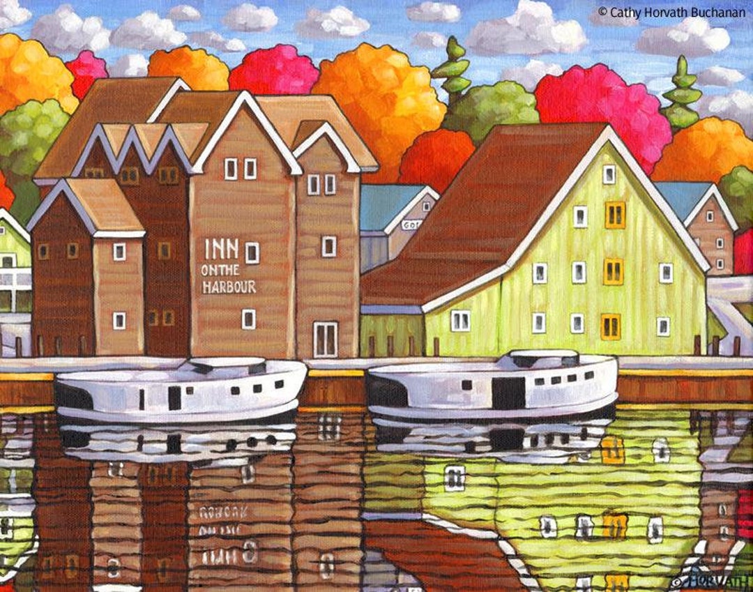 Harbour Inn Port Stanley 8x11 Art Print Giclee, Lake Erie Harbor ...
