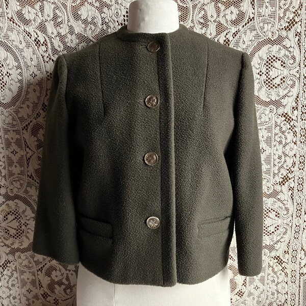 Wool Cropped Jacket - Etsy