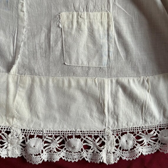 Antique 1920s Hand Made Feed Sack Petticoat - Gem