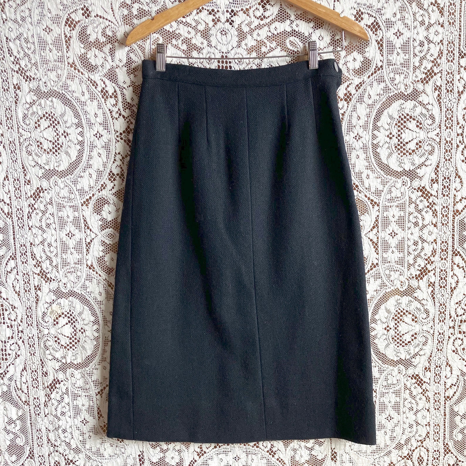 Vintage 1950s 1960s Black Wool Boxy Jacket Suit 40 Bust 27 Waist - Etsy