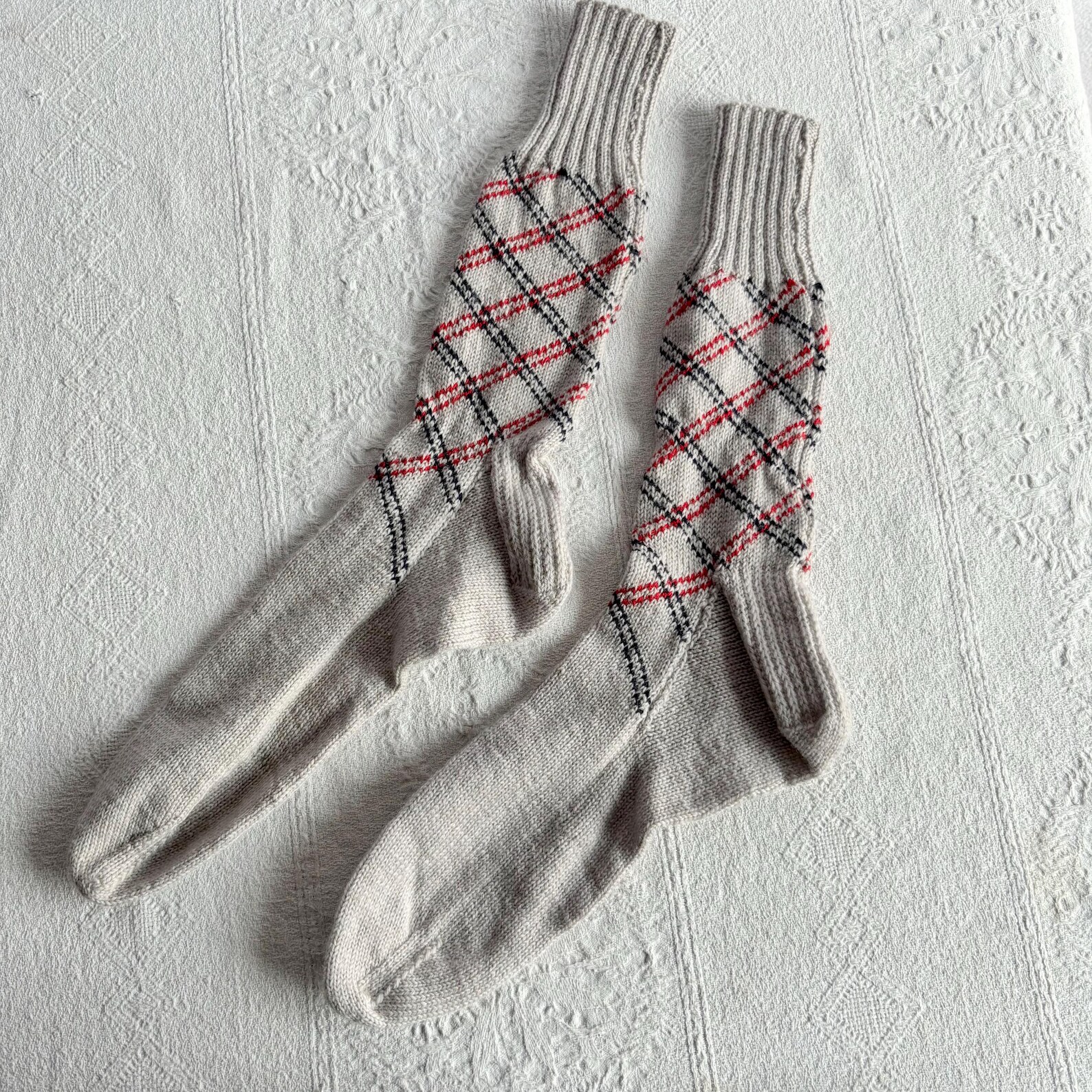 Vintage 1940s 1950s Men's Hand Knit Wool Socks - Etsy