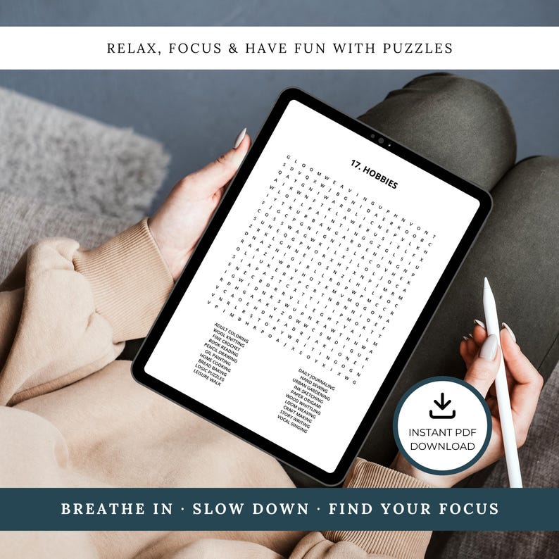 Self Care Word Search Puzzle | 50 Themed Puzzles · 1000 Unique Words ...