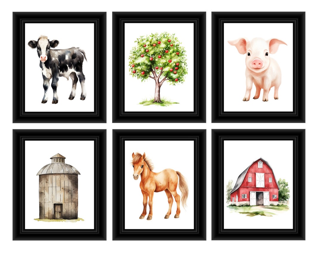 Farm Nursery Prints, Barn Nursery Prints, Farming Prints, Farm Theme - Etsy