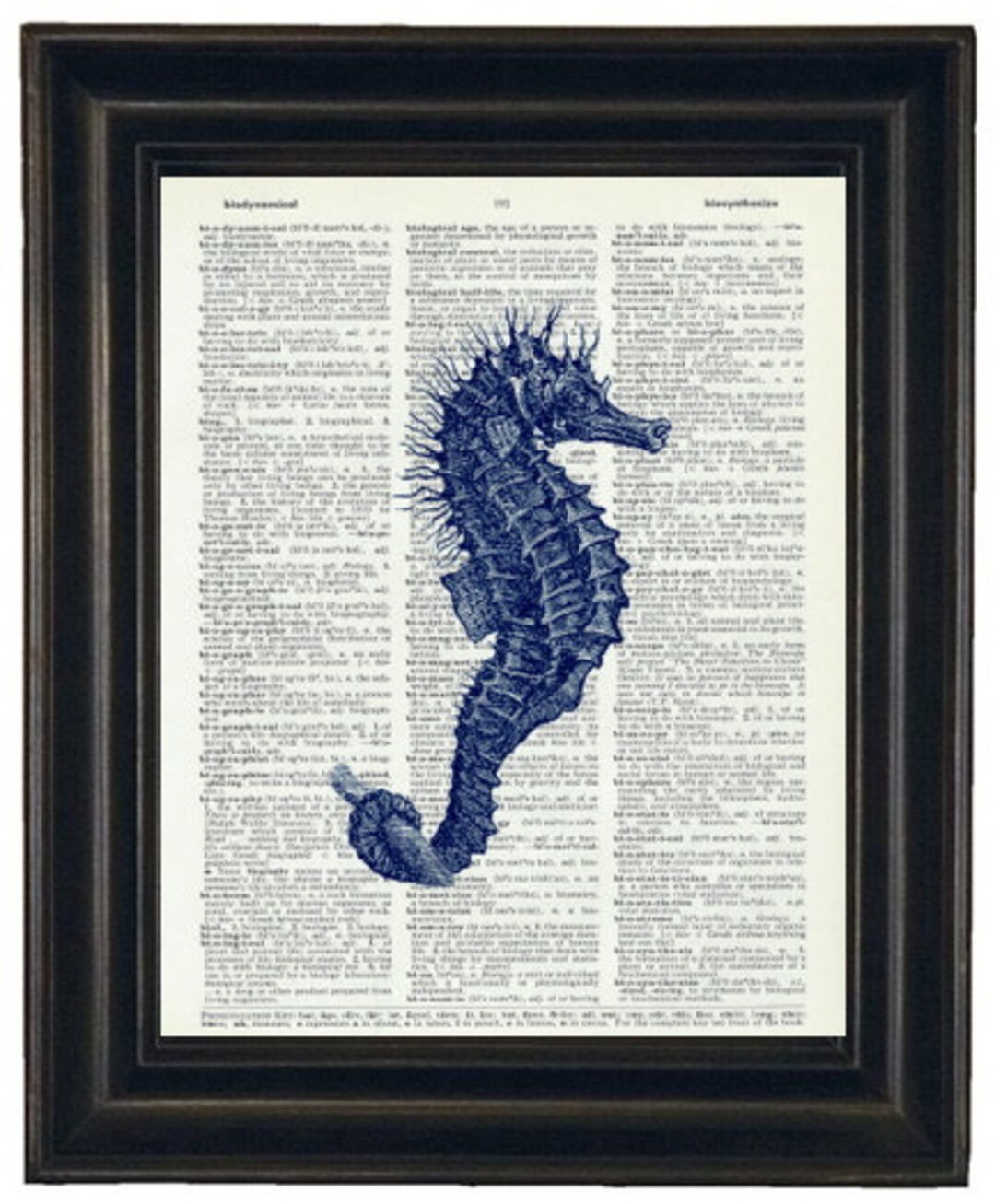 Sea Horse Print, Seahorse Art Print, Ocean Art Print, Nautical Art ...