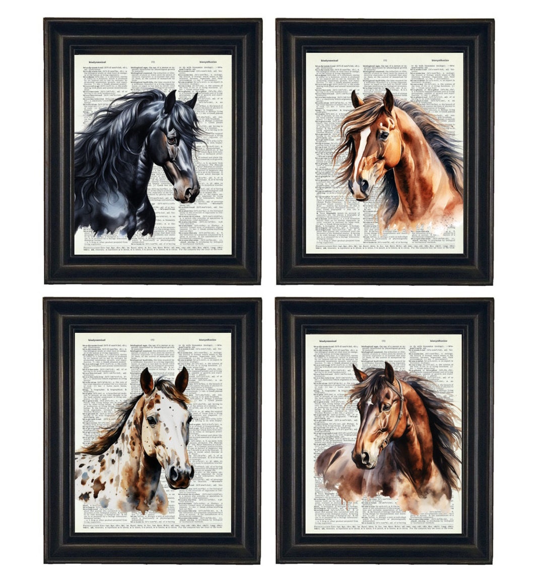 Horse Prints, Horse Art Prints, Horse Theme, Horse Dictionary Prints ...