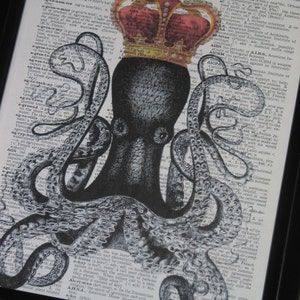 Print on Dictionary Royal Fox Dictionary Art Print Wall Art Print ...