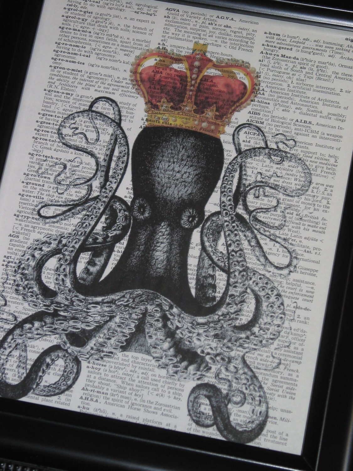 Print on Dictionary Royal Fox Dictionary Art Print Wall Art - Etsy