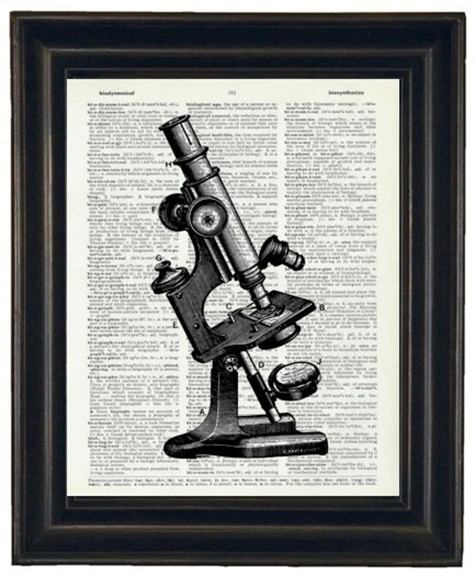 Microscope Print, Science Print, Microscope Art Print, Microscope Wall ...