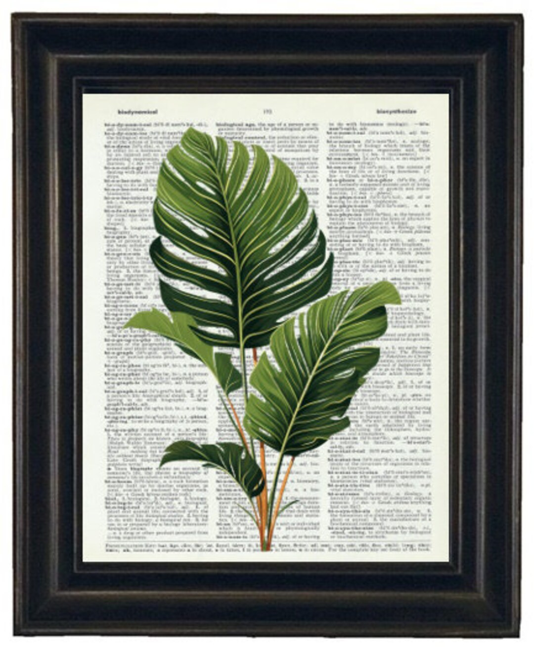 Leaf Art Print, Leaf Dictionary Print, Flower Prints, Flower Theme ...