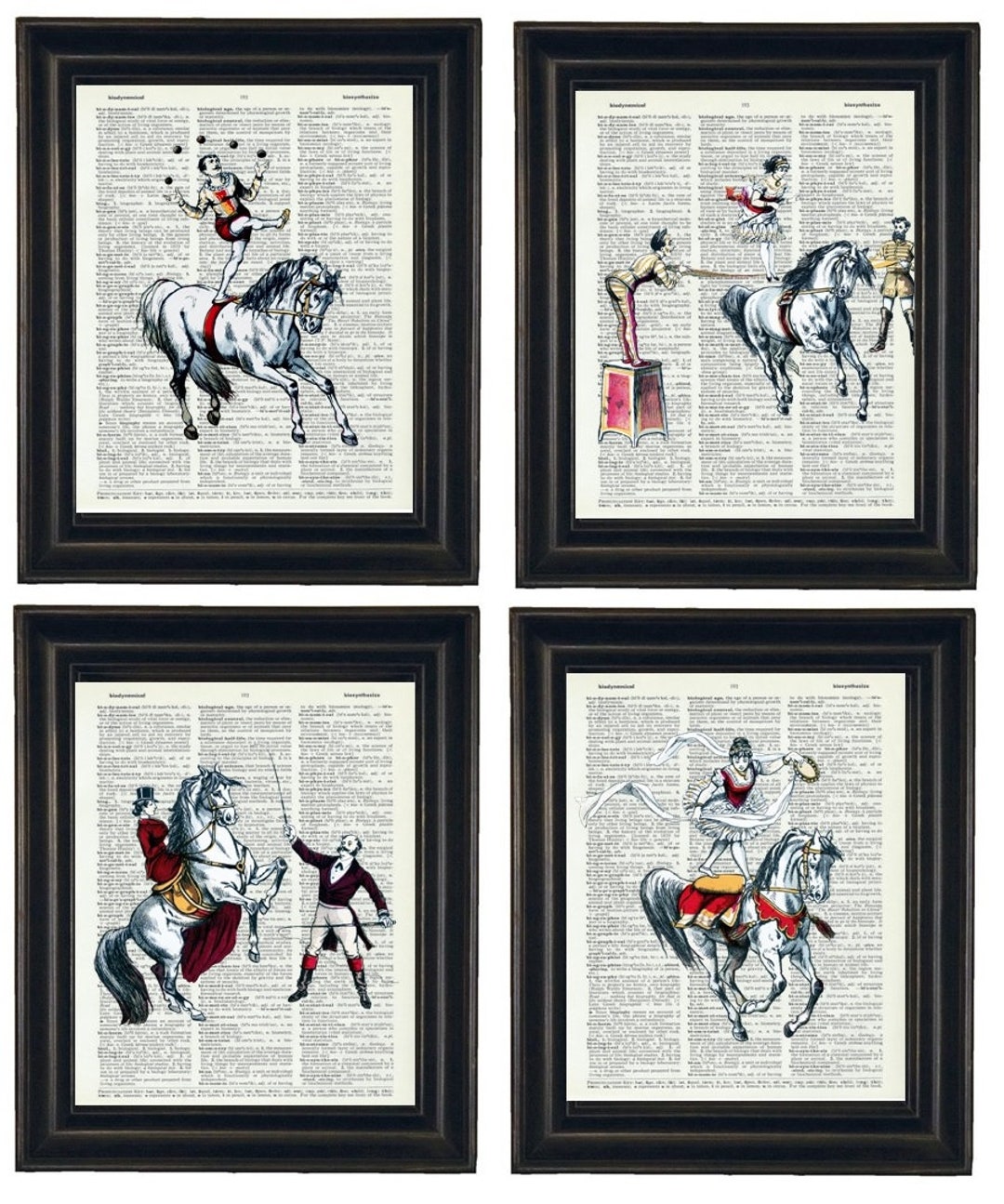 Circus Art Prints, Set of 4 Circus Prints, Nursery Art Prints ...