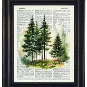 Forest Prints, Forest Theme Prints, Trees Prints, Tree Art, Dictionary ...