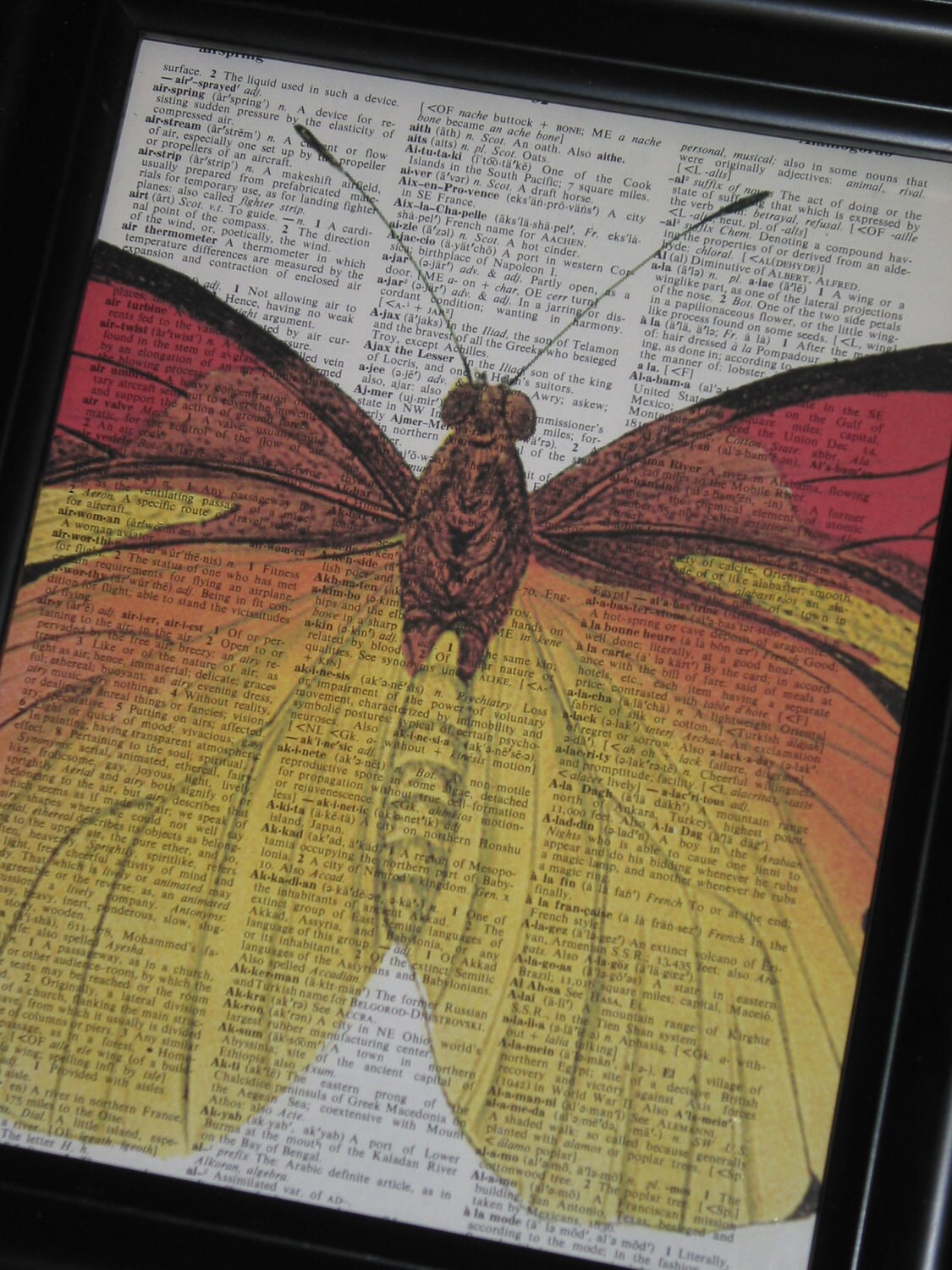 Upcycle Dictionary Art Book Page Print Dictionary Print Wall Art 8 X 10 ...