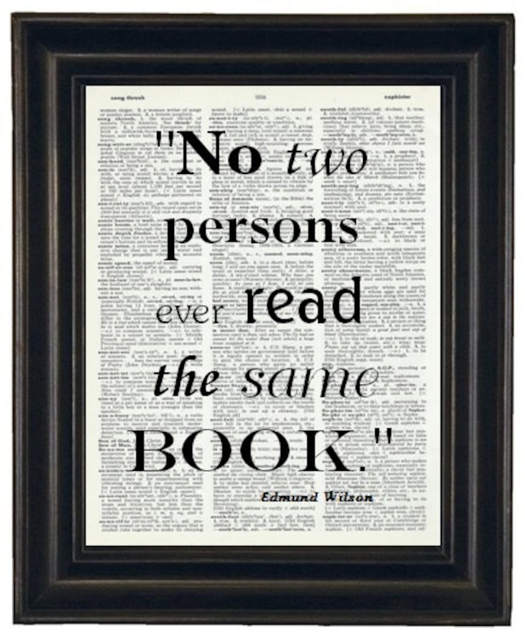 Typography QUOTE Print Dictionary Art Print Saying Dictionary Book Art ...