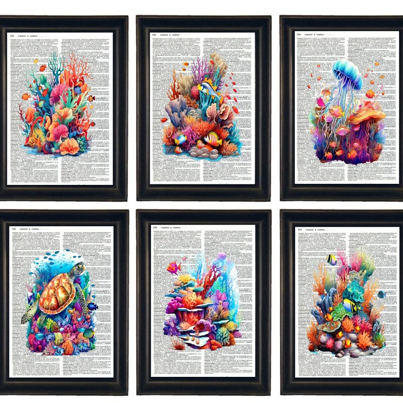 Coral Reef Art - Etsy