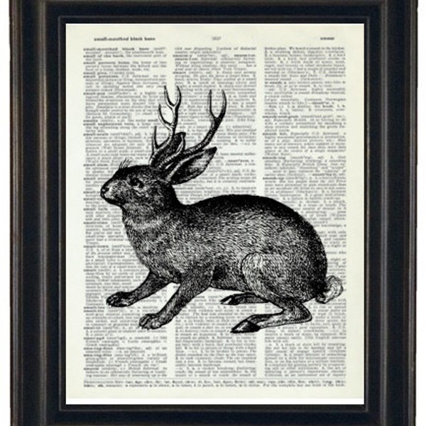 Jackalope Print - Etsy