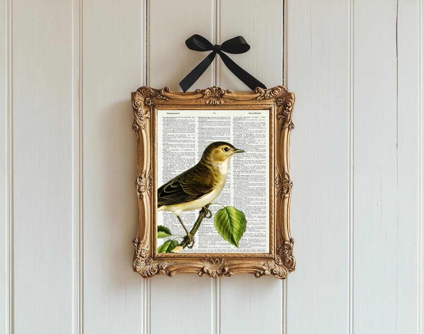 Bird Print, Bird Dictionary Print, Bird Theme Print, Bird Art - Etsy